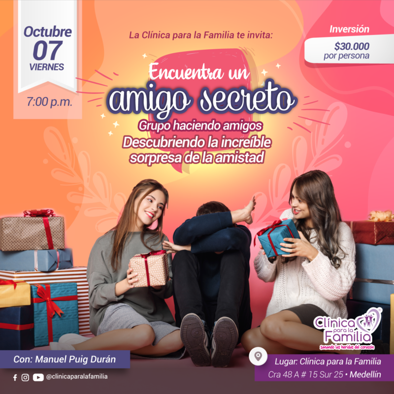 Encuentra un Amigo - "Secreto" - Clinica Para La Familia